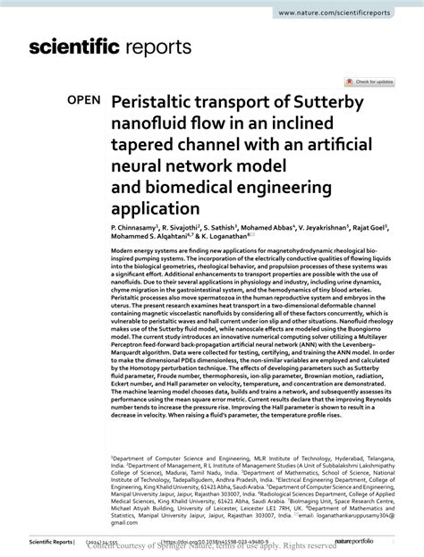 Pdf Peristaltic Transport Of Sutterby Nanofluid Flow In An Inclined