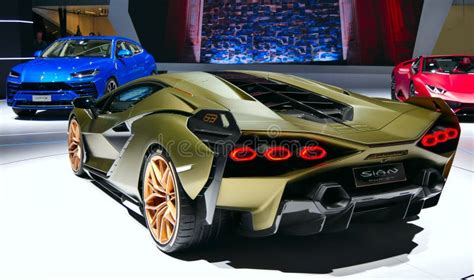 VehÃculo Deportivo Lamborghini Sian FKP 37 Imagen editorial Imagen