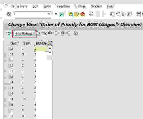 Define Order Of Priority For Bom Usage