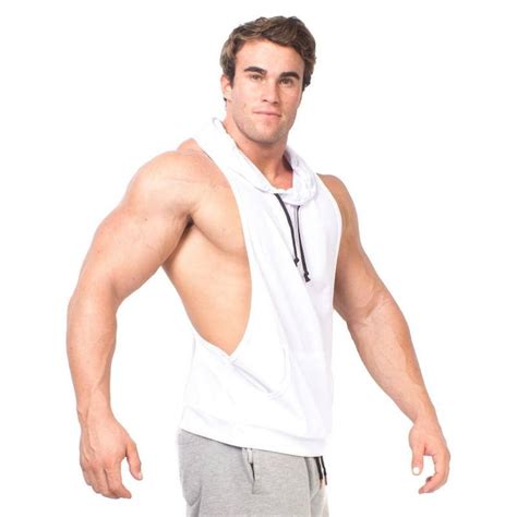 Mens Muscle Hoodie Racerback Dry Fit Sleeveless Stringer Etsy