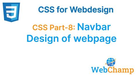 CSS Part 8 Mastering Navbar Design CSS Techniques For Stunning Webpage Navigation YouTube