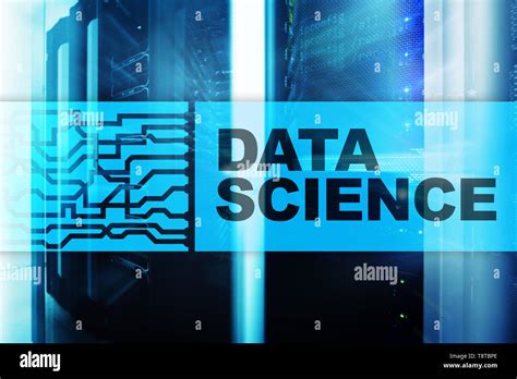 Data Science Artificial Intelligence Concept Futuristic Supercomputer