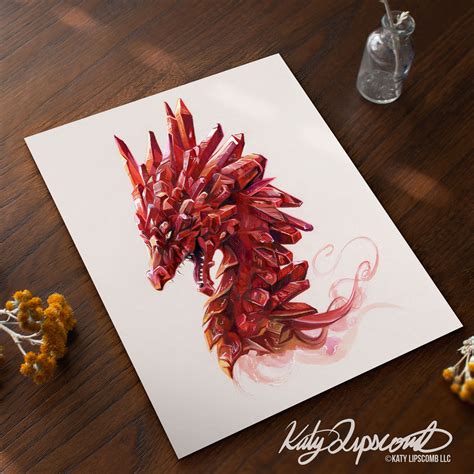 Ruby Dragon Print · Katy Lipscomb Llc · Online Store Powered By Storenvy