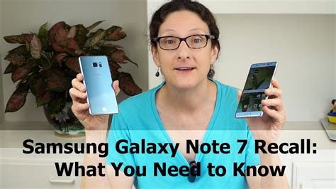 Samsung Galaxy Note 7 Recall What You Need To Know YouTube