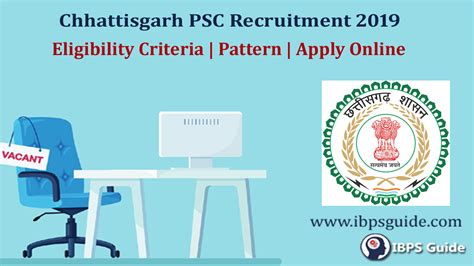Chhattisgarh Psc Recruitment Notification Out Check Important Details