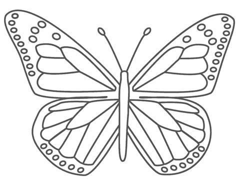Mariposa Monarca Para Colorear Imprimir E Dibujar Coloringonlycom
