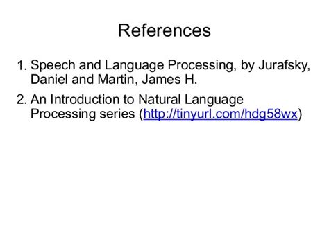 Jurafsky Martin Speech Language Processing 2nd Edition Backstage