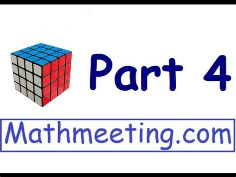 How To Solve The 4x4 Rubik S Cube Part 4 Edge Parity YouTube