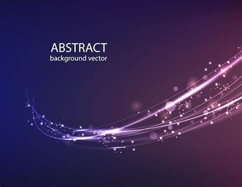 Fondo Azul Abstracto Del Efecto Luminoso Del Movimiento Del Vector