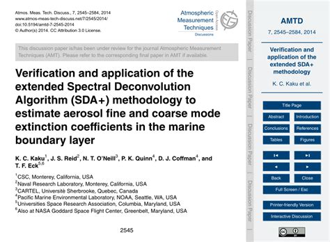 Pdf Verification And Application Of The Extended Spectral