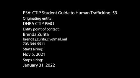 U S Department Of Defense Combating Trafficking In Persons Office On