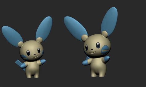 Stl File Pokemon Plusle And Minun 🐉 ・3d Printer Design To Download・cults