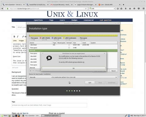 Linux Mint How To Get Rid Of A Lvm Partition When Switching