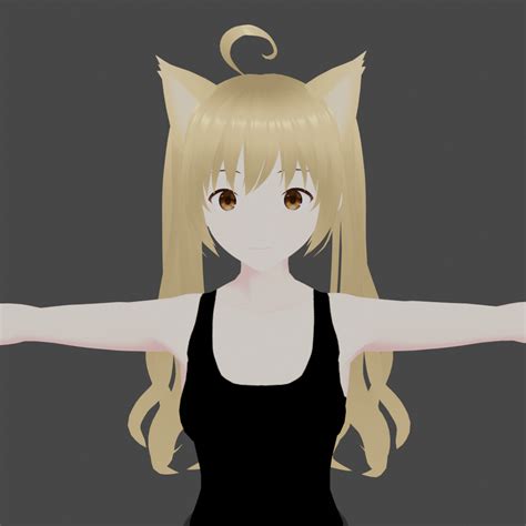 Shiro Anime Character D Women Models BlenderKit