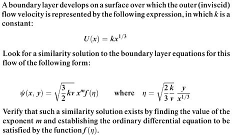 Solved A Boundary Layer Develops On A Surface Over Which The Chegg