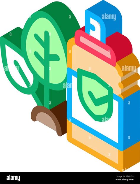 Spray Plant Leaf Isometric Icon Vector Illustration Stock Vector Image