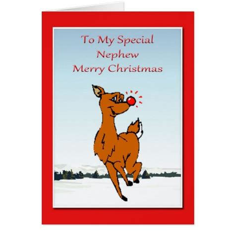 Christmas Card For Nephew Zazzle