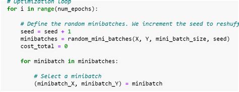 1 Epoch Pass Through Whole Training Set Or Just 1 Mini Batch Improving Deep Neural Networks