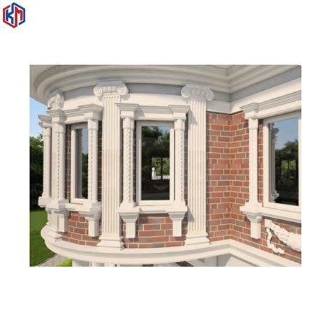 Grc Precast Concrete Exterior Window Sill For Villa Facade Decoration