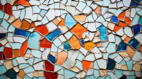 Fractured Tiles Create Stunning Mosaic Pattern For Textured Background