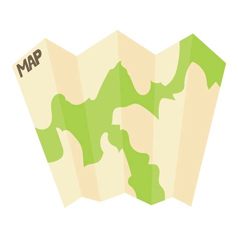 Map Icon Flat Style Vector Art At Vecteezy