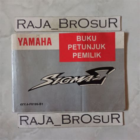 Jual Buku Petunjuk Pemilik Manual Book Yamaha Sigma 4YY 2Tak 2T