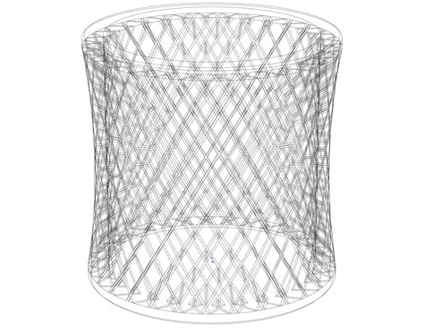 Circular Lattice Holder Flippednormals