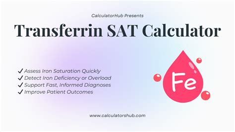 Transferrin Sat Calculator