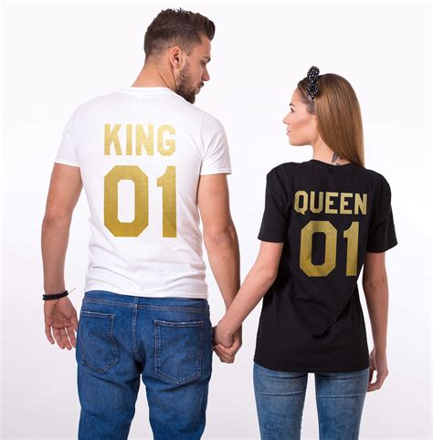 King And Queen Shirts King 01 Queen 01 Couples T Shirt Set