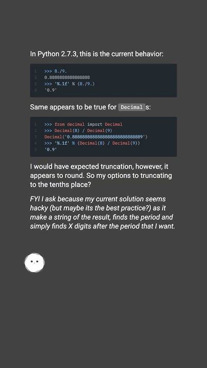 How To Properly Truncate A Floatdecimal To A Specific Place After The
