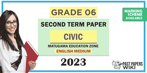 Grade 06 Civic 2nd Term Test Paper With Answers 2023 English Medium