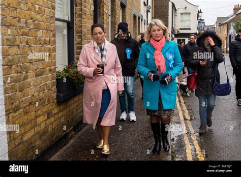 Conservative Mp Priti Patel With Southend West Tory Candidate Anna