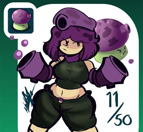 All Plants As Waifus Fume Shroom Rmoemorphism