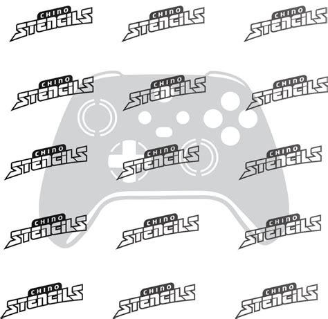 X Box Controller 2327 Art Stencil Template Chino Stencils