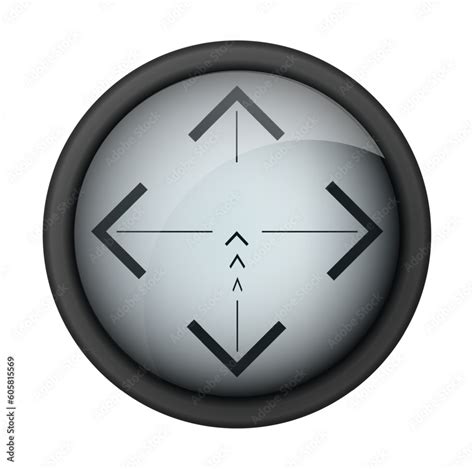 Realistic Sniper Sight Sniper Scope With Measurement Marks Template