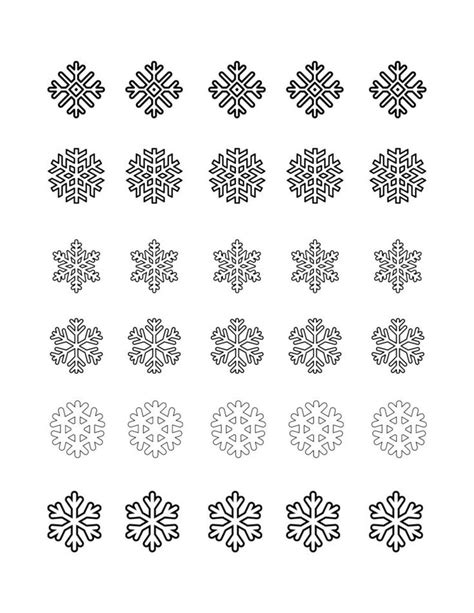 Printable Small Snowflake Stencils Pattern And Stencils