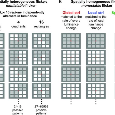 A Schematic Illustration Of The Flickering Visual Stimuli One Two