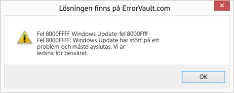 Hur Man åtgärdar Fel 8000ffff Windows Update Fel 8000ffff Fel