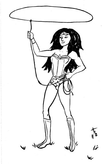 Wonder Woman And Her Lasso By Lunavalse On Deviantart