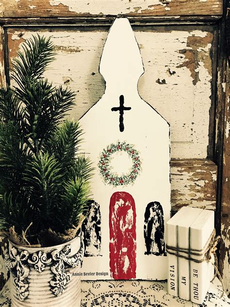 Picket Fence Sign Design Annie Vintage Inspired Christmas Crafts