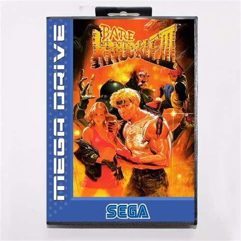 Bare Knuckle Iii 16 Bit Md Game Card With Retail Box For Sega Megadrive