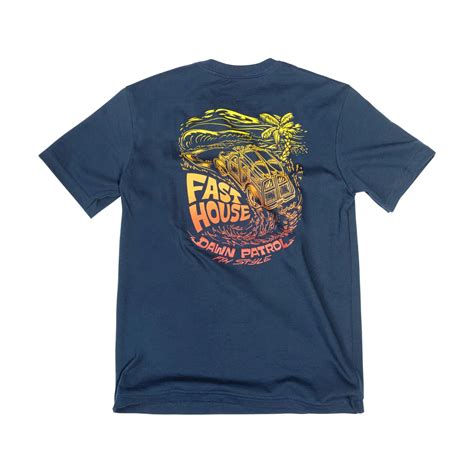 Fasthouse Youth Explorer Tee Short Sleeve Navy Fasthouse Mcas