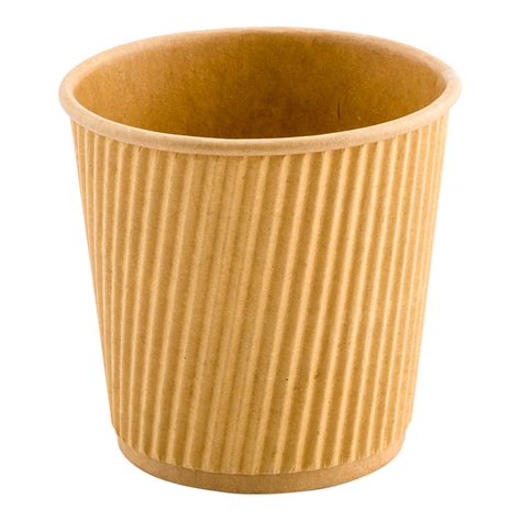 4 Oz Kraft Paper Coffee Cup Ripple Wall 2 1 2 X 2 1 2 X 2 1 4