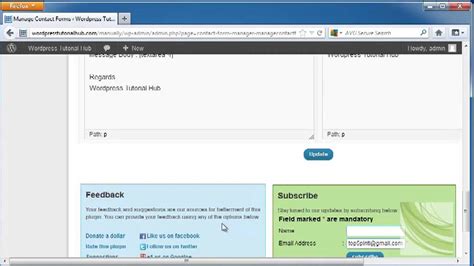 How To Create A Contact Form In Wordpress Youtube