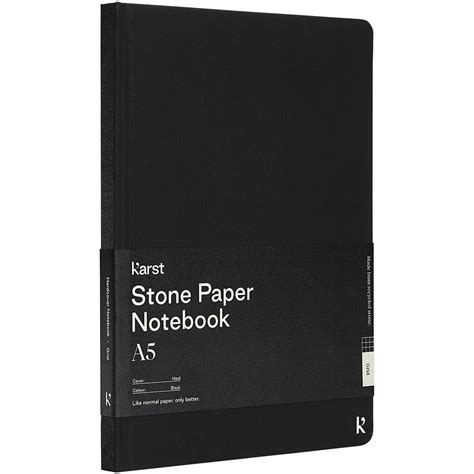 Zeszyt A5 Karst W Twardej Oprawie Z Papieru Z Kamienia W Kratkę