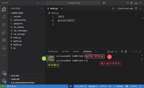 执行 Python 文件 Lab00 Getting Started