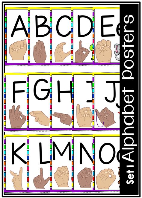 Free Sign Language Alphabet Poster Lfmp