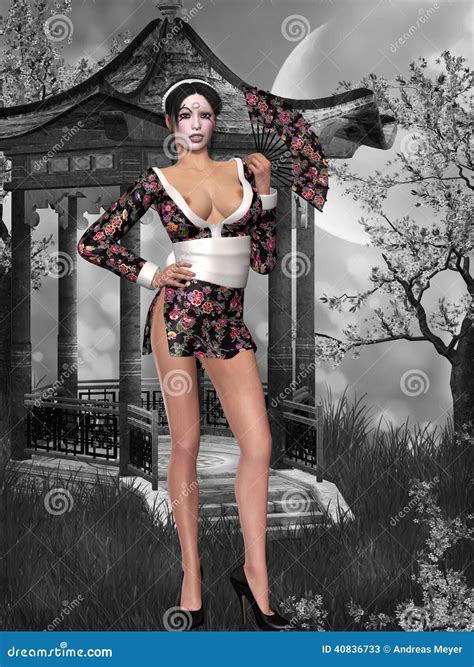 Geisha Stock Illustration Illustration Of Pretty Glamorous 40836733