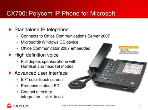 Ppt Polycom Solutions For Microsoft ® Unified Communications