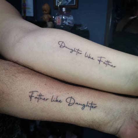 Meaningful Father Daughter Tattoos